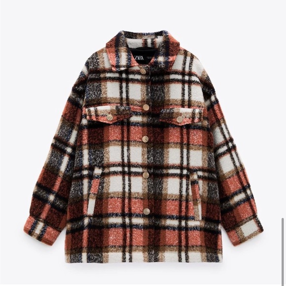 Zara | Jackets & Coats | Zara Wool Shacket | Poshmark
